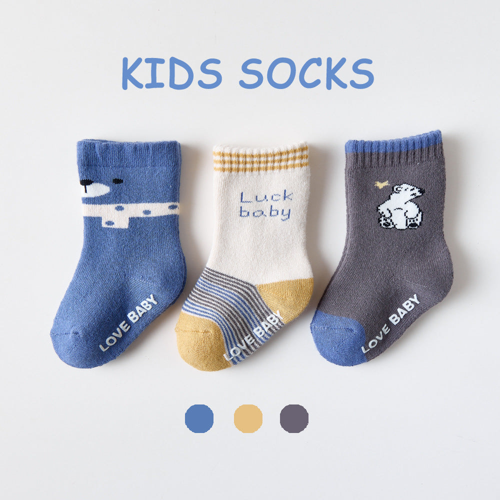 Cotton Children's Socks Terry-loop Hosiery – Kidspacific